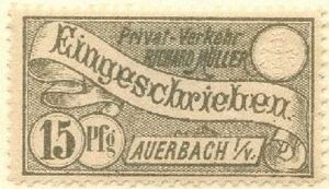 Stamp: Registered Lettter (Germany, Imperial Era Private Post Offices ...