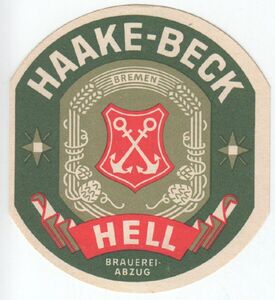 Drink Label: Haake-Beck Hell (Haake-Beck Brauerei, Bremen, Germany ...