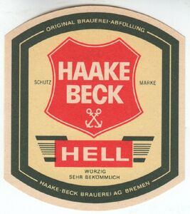 Drink Label: Haake-Beck Hell (Haake-Beck Brauerei, Bremen, Germany ...