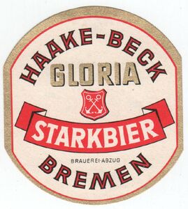 Etiqueta de Bebida: Haake-Beck Gloria Starkbier (Haake-Beck Brauerei ...