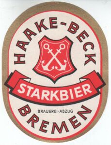 Drink Label: Haake-Beck Starkbier (Haake-Beck Brauerei, Bremen, Germany ...