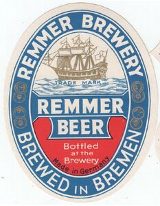 Drink Label: Remmer Beer (Bierbrauerei Remmer, Bremen, Germany, Federal ...
