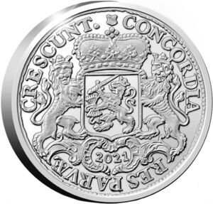 Coin: 1 Ducaton (Silver Rider Restrike - Silver Piedfort) (Netherlands ...