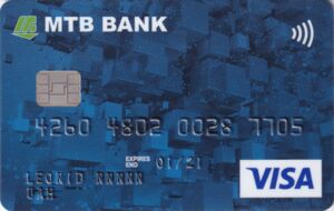 Bank Card: VISA Classic (MTB Bank, UkraineCol:UA-VI-0789