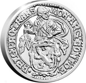 Coin: 1 Ducat (Lion Dollar Restrike - Silver Piedfort) (Netherlands ...