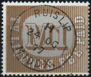 Stamp: TV Licence Fee Paid M1 Monochrome (United Kingdom: Revenue ...