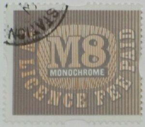 Stamp: TV Licence Fee Paid M8 Monochrome (United Kingdom: Revenue ...