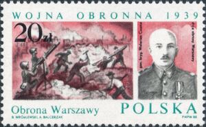 Briefmarke: Warsaw Defense, Brig.-Gen. Walerian Czuma (1890-1962 ...