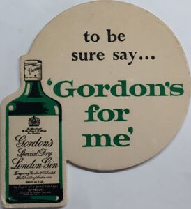 Sous-bock de bière: Gordon's (Diageo USVI, Royaume-Uni de Grande ...