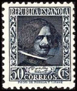 Stamp: Diego Velázquez (Spain(Famous People (1936)) Mi:ES 692,Sn:ES 581 ...