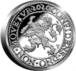 Coin: 1 Ducat (Lion Dollar Restrike - Silver Piedfort) (Netherlands ...