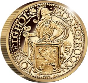 Moneda: 1 Ducat (Lion Dollar Restrike - Gold Piedfort) (Países Bajos ...