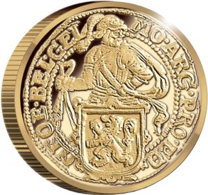 Moneda: 1 Ducat (Lion Dollar Restrike - Gold Piedfort) (Países Bajos ...