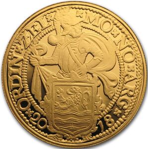 Moneda: 1 Ducat (Lion Dollar Restrike - Gold Piedfort) (Países Bajos ...