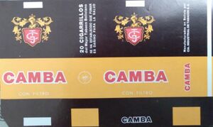 Cigarette Pack: Camba (Bolivia) Col:BO-CT-0044