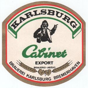 Drink Label: Karlsburg Cabinet Export (Aktien-Brauerei Karlsburg ...