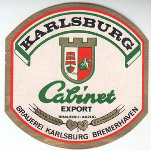 Drink Label: Karlsburg Cabinet Export (Aktien-Brauerei Karlsburg ...