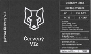 Drink Label: Červený Vlk Vídeňský Ležák (Pivovar Červený Vlk, Czech ...