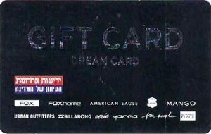 Gift Card: Dream Card (Dream Card, Israel(Black with Dream lable) Col ...