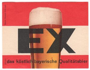 Drink Label: Ex (Convict Brauerei, Dillingen, Germany, Federal ...