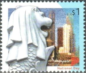 Stamp: Merlion (Singapore(National Day 2003) Mi:SG 1249A,Yt:SG 1186,Sg ...