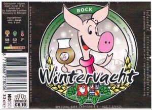 Drink Label: Wintervacht Bock (Brouwerij Het Roze Varken ...