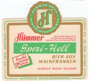 Drink Label: Hümmer Spezi Hell (Hümmer Bräu, Dingolshausen, Germany ...