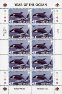 Stamp: Killer Whale (Orcinus orca) (Isle of Man(International Year of ...
