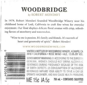 Drink Label: Woodbridge by Robert Mondavi Rosé (Woodbridge Winery ...
