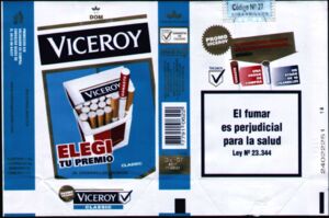 Cigarette Pack: Viceroy Classic Blue - Elegí tu premio (ArgentinaCol:AR ...