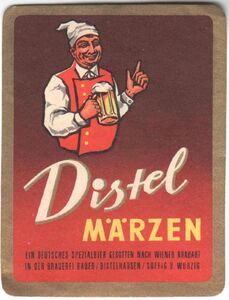 Drink Label: Distel Märzen (Brauerei Bauer Distelhausen, Germany ...