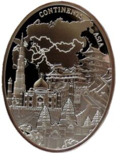 Coin: 2 Dollars (Continents - Asia) (Niue(Numismatic Product ...