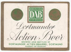 Drink Label: DAB Dortmunder Actien Beer (Dortmunder Actien Brauerei ...