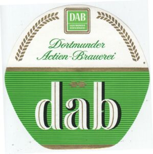 Drink Label: Dab (Dortmunder Actien Brauerei, Germany, Federal ...