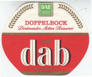 Drink Label: DAB Doppelbock (Dortmunder Actien Brauerei, Germany ...