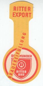 Drink Label: Ritter Export (Dortmunder Ritter Brauerei, Germany ...