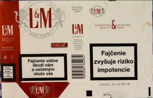 Zigarettenschachtel: L&M Red Label (SlowakeiCol:SK-CT-0010