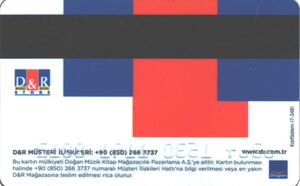 Functional Card: D & R Store Card (Shops - Books, Türkiye (Turkey)(D&R ...