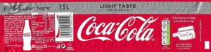 Drink Label: Coca-Cola light (Coca-Cola 3E Greece ABEE, GreeceCol:GR ...