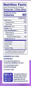 Etiquetas de alimentos: Trader' Joe's Half & Half (Trader Joe's ...
