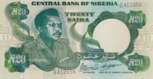 Banknote: 20 Naira (Nigeria(1984-2021 Issue) Wor:P-26f.1
