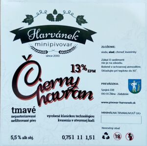 Drink Label: Cierny Baron Tmave 13% (Minipivovar Havránek s.r.o ...