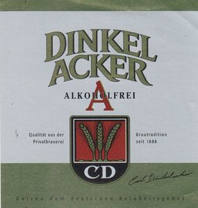 Drink Label: Dinkelacker Alkoholfrei (Brauerei Dinkelacker Stuttgart ...