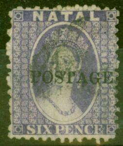 Stamp: Queen Victoria (Full Face) Overprinted 'POSTAGE' (Natal(Queen ...