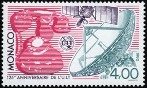 Stamp: 125th Anniv. of International Telecommunication Union (Monaco ...