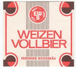 Drink Label: Erdinger Weizen Vollbier (Erdinger Weissbräu Werner ...