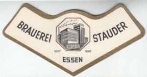 Flaschenetikett: Stauder Pils (Privatbrauerei Jakob Stauder ...