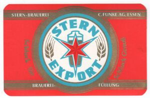 Drink Label: Stern Export (Stern Brauerei, Germany, Federal RepublicCol ...