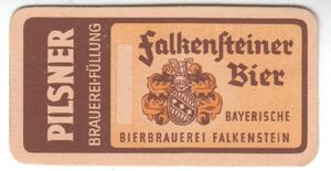 Drink Label: Falkensteiner Pilsner (Bierbrauerei Falkenstein, Germany ...