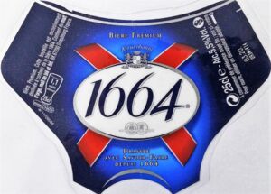 Drink Label: Kronenbourg 1664 (Brasseries Kronenbourg, FranceCol:FR ...